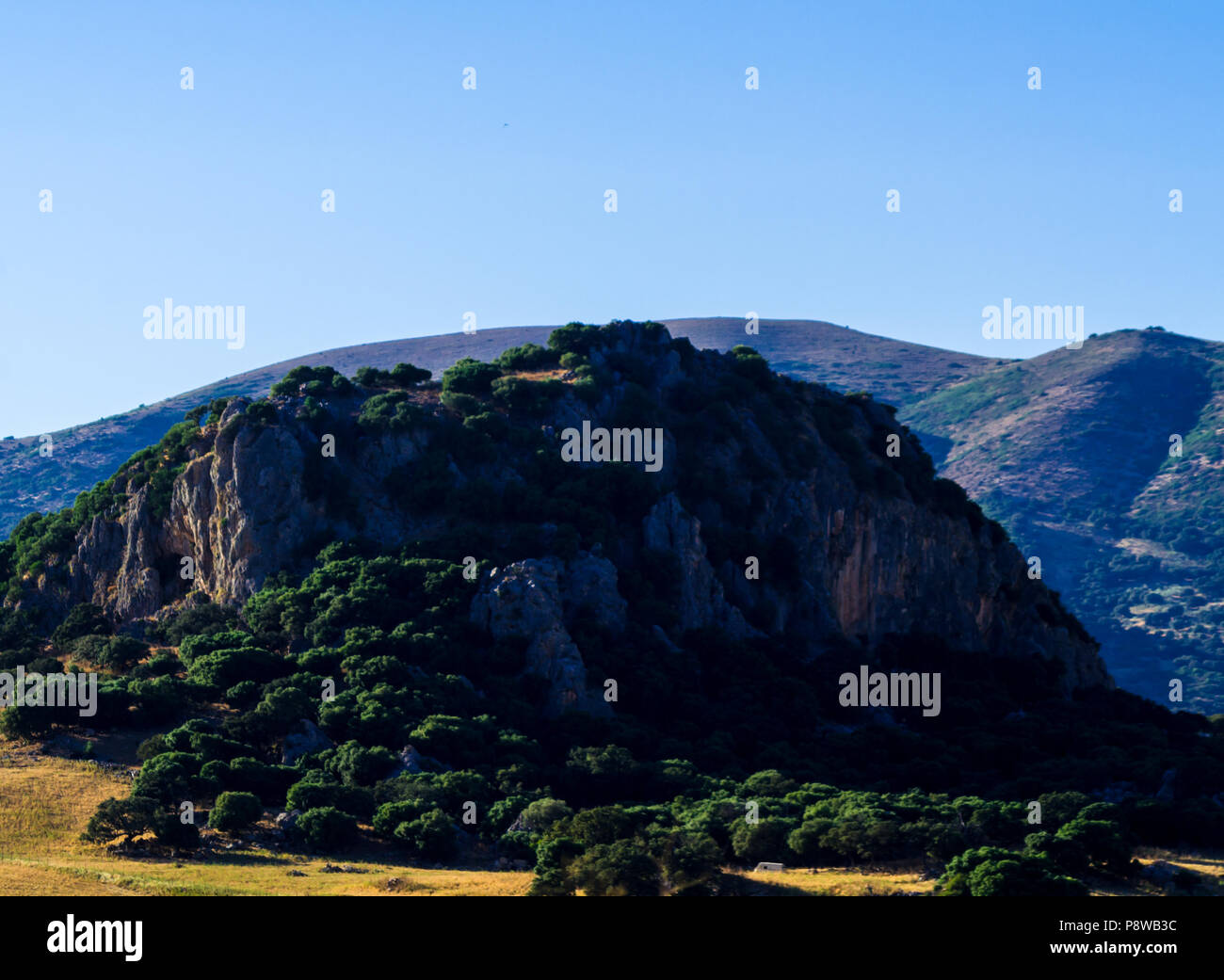 mountain peaks in the Andalusian region, typical mountain landscape ...