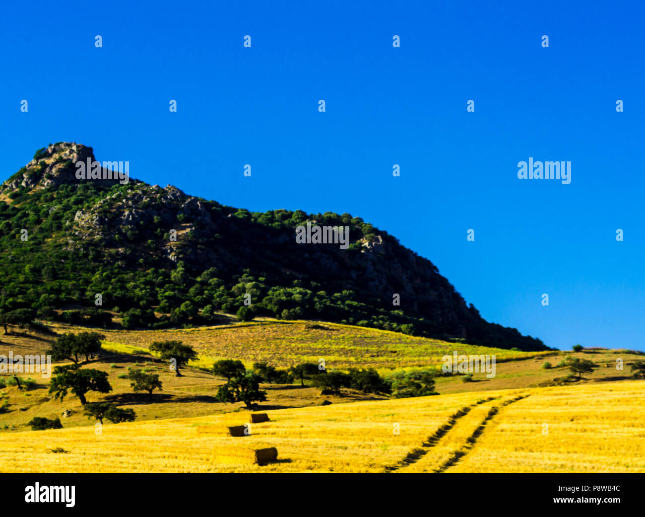 mountain peaks in the Andalusian region, typical mountain landscape ...