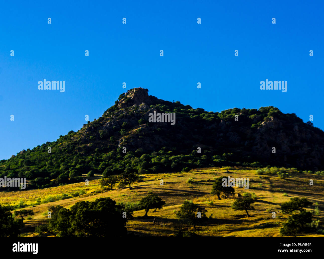 mountain peaks in the Andalusian region, typical mountain landscape ...