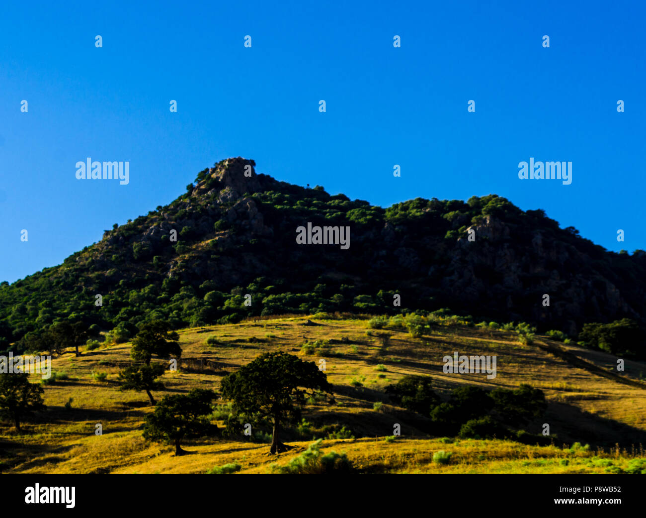 mountain peaks in the Andalusian region, typical mountain landscape ...
