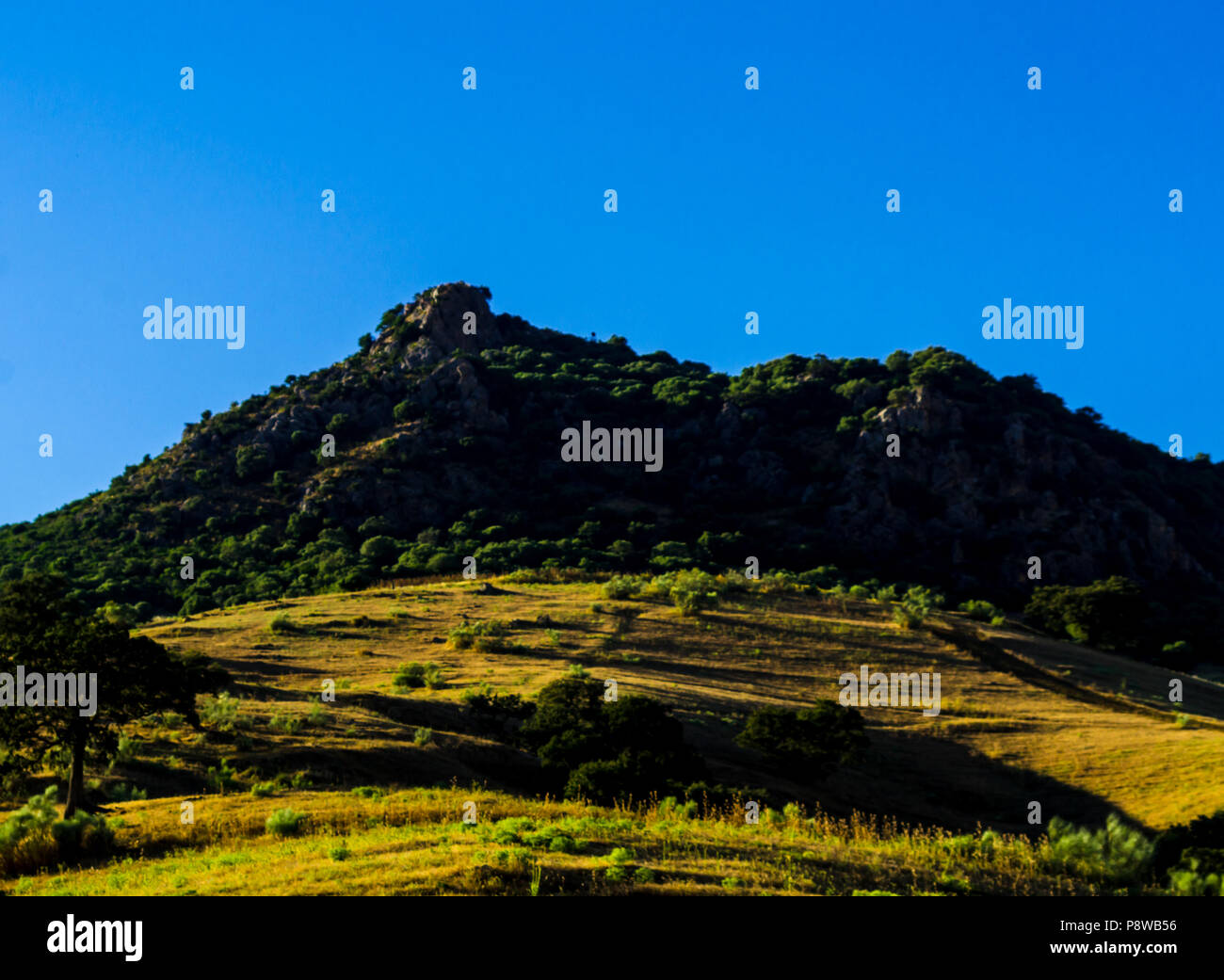 mountain peaks in the Andalusian region, typical mountain landscape ...