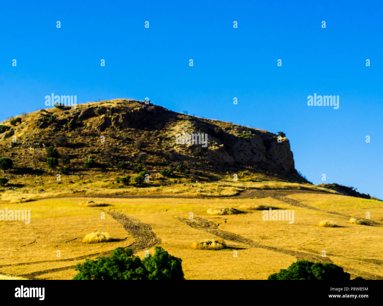 mountain peaks in the Andalusian region, typical mountain landscape ...
