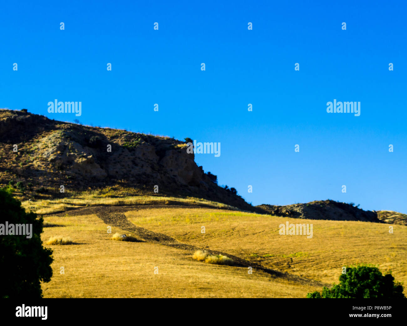 mountain peaks in the Andalusian region, typical mountain landscape ...