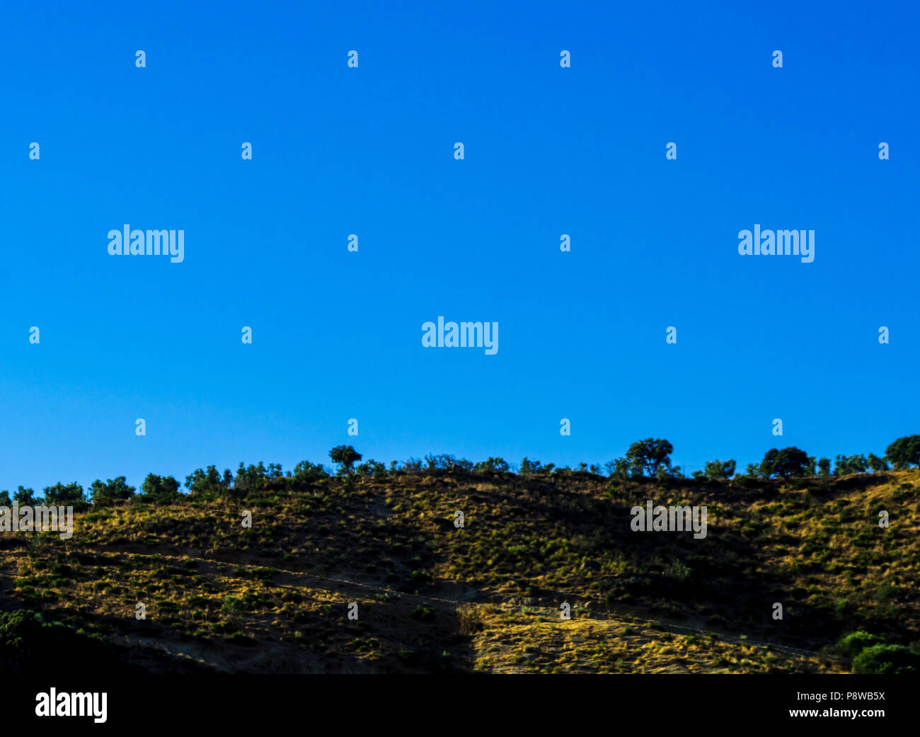 mountain peaks in the Andalusian region, typical mountain landscape ...