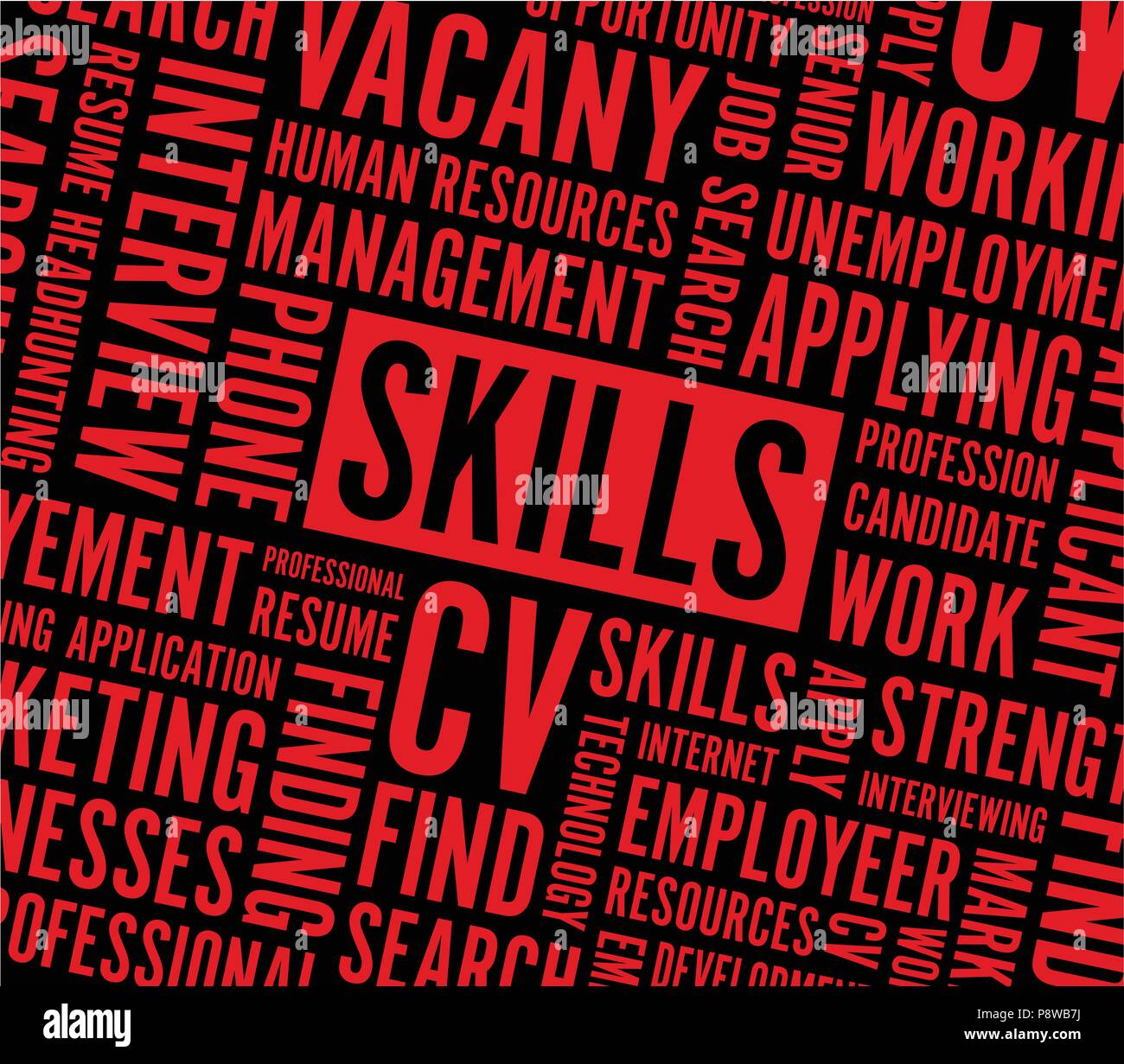 black skills text background Stock Vector Image & Art - Alamy