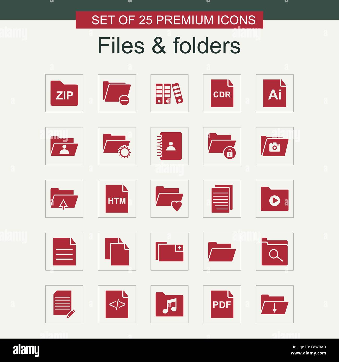 Infographics illustration file folders Stock Vector Images - Alamy