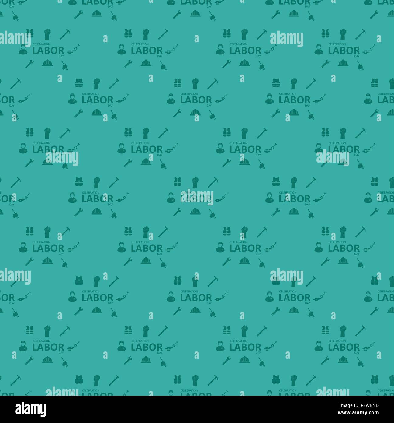 Happy Labor Day Green Pattern background. For web design and ...