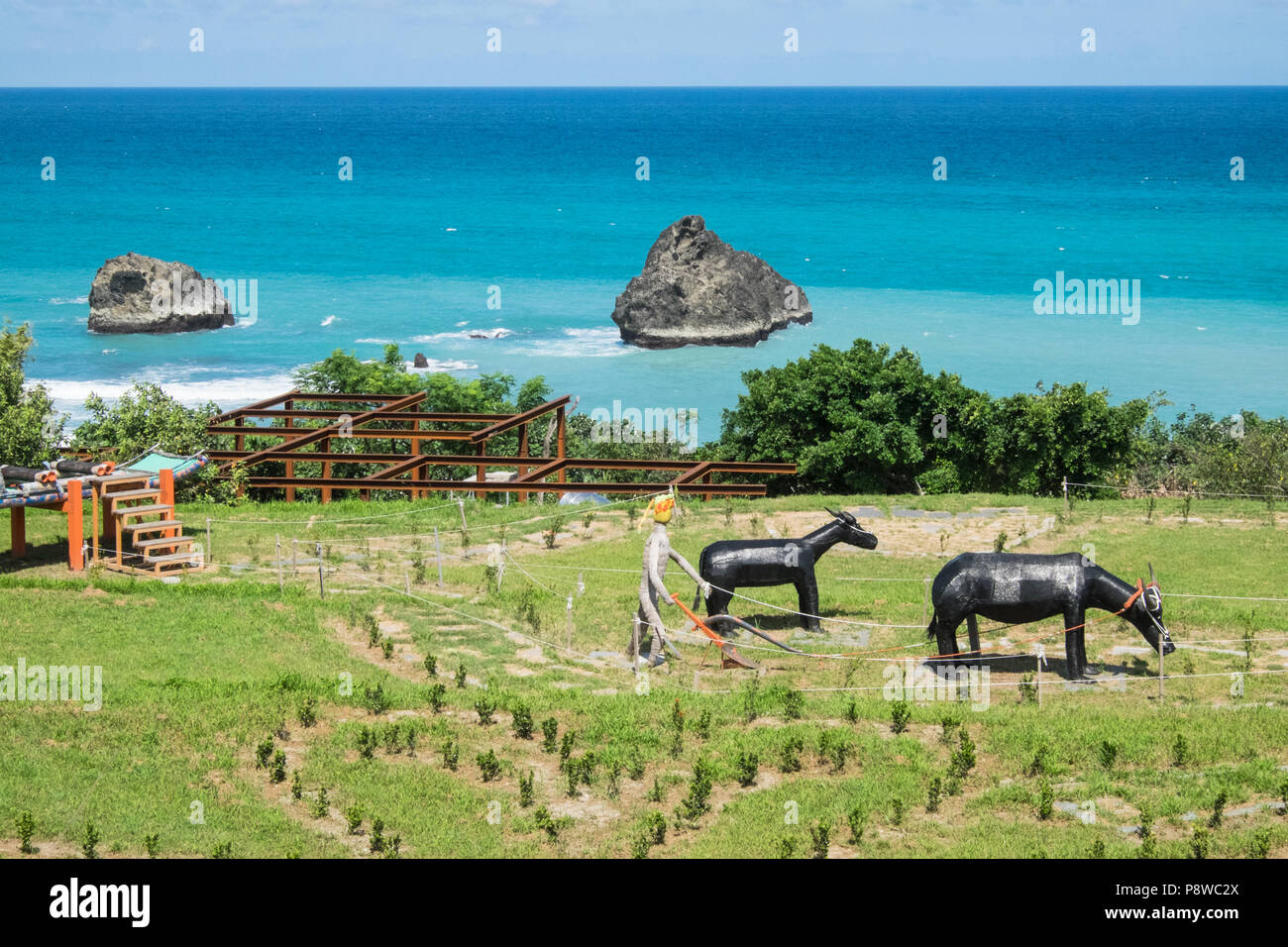 Tropic of Cancer,statue,marker,East Coast,south,of,Taipei,Taiwan,China ...