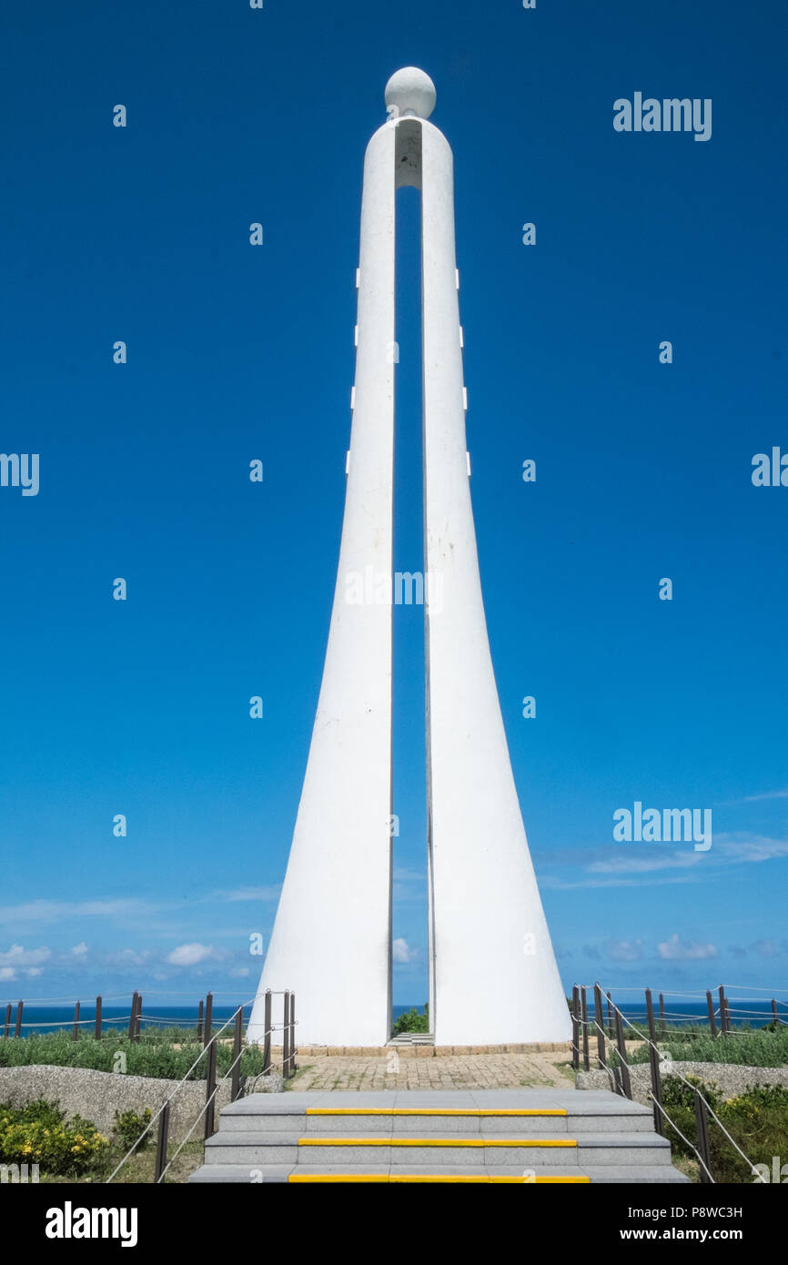 Tropic of Cancer,statue,marker,East Coast,south,of,Taipei,Taiwan,China ...