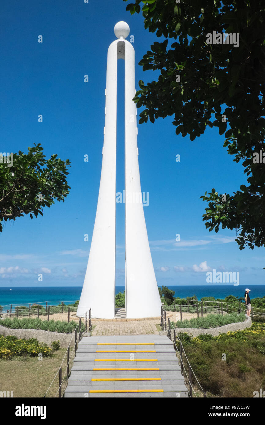 Tropic of Cancer,statue,marker,East Coast,south,of,Taipei,Taiwan,China ...