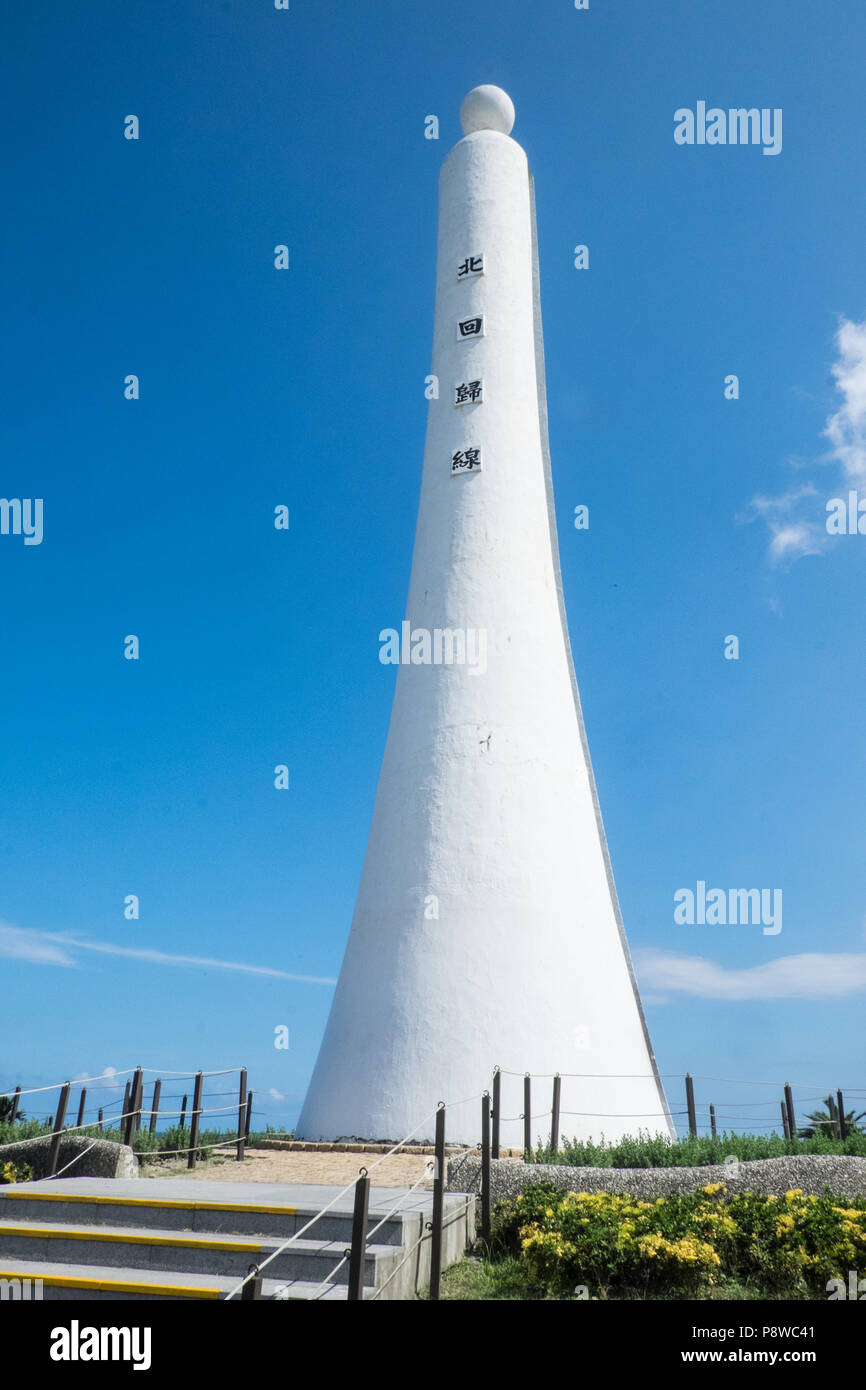 Tropic of Cancer,statue,marker,East Coast,south,of,Taipei,Taiwan,China ...