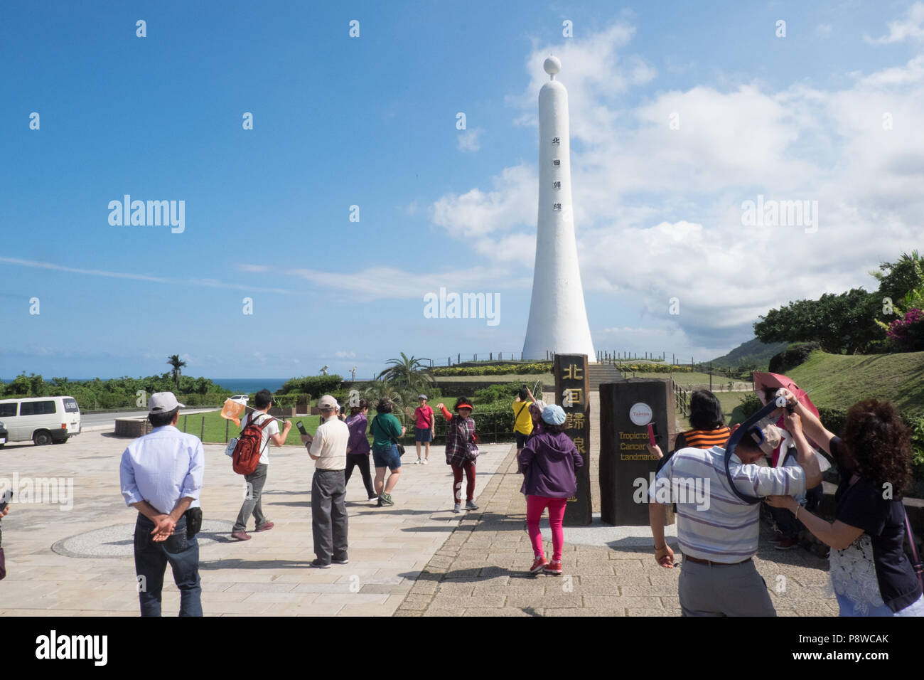 Tropic of Cancer,statue,marker,East Coast,Hualien County,Highway 11 ...