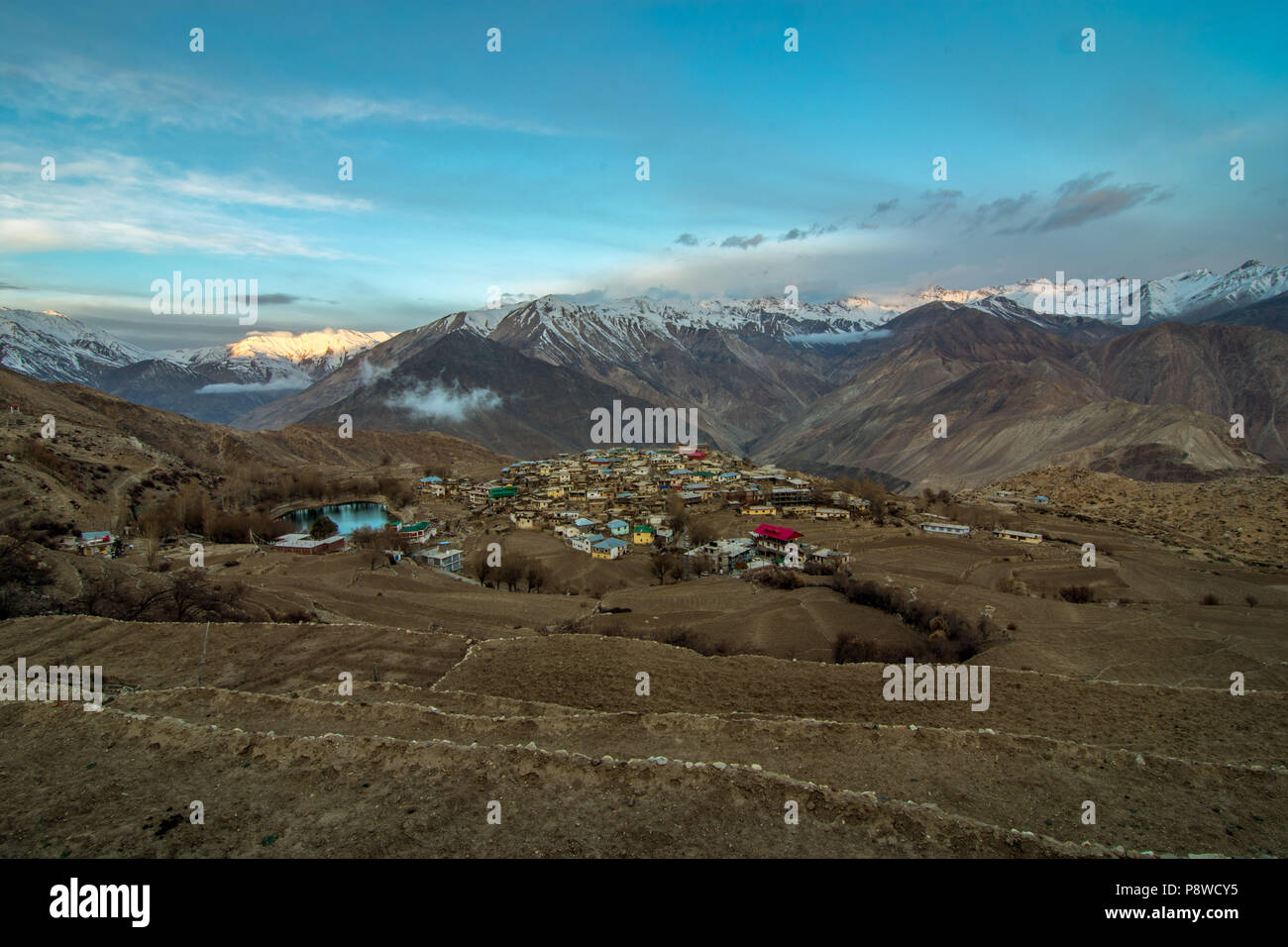 Nako Village, Kinnaur Valley Stock Photo - Alamy