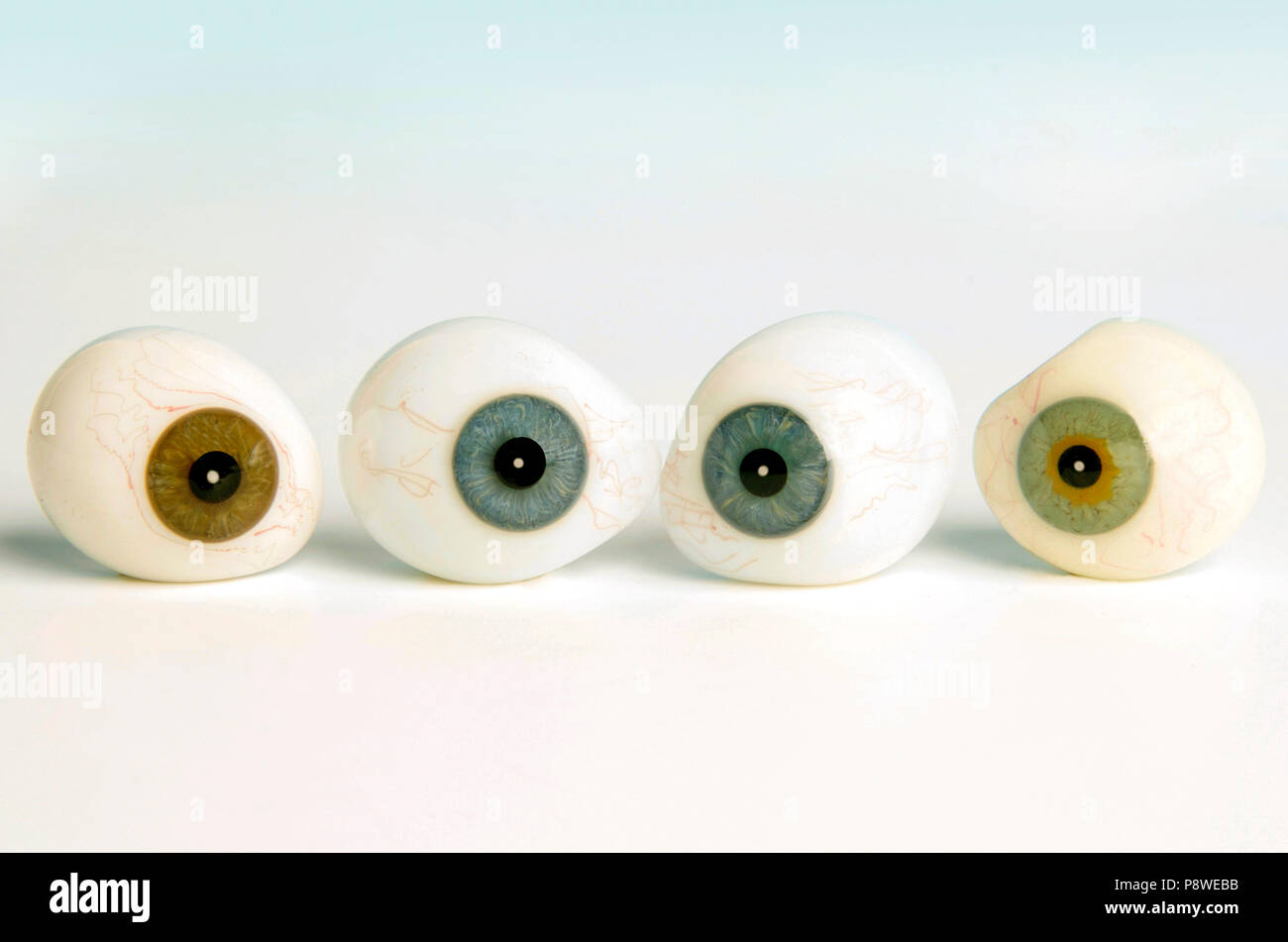 Artificial eyeballs, cut out Stock Photo - Alamy
