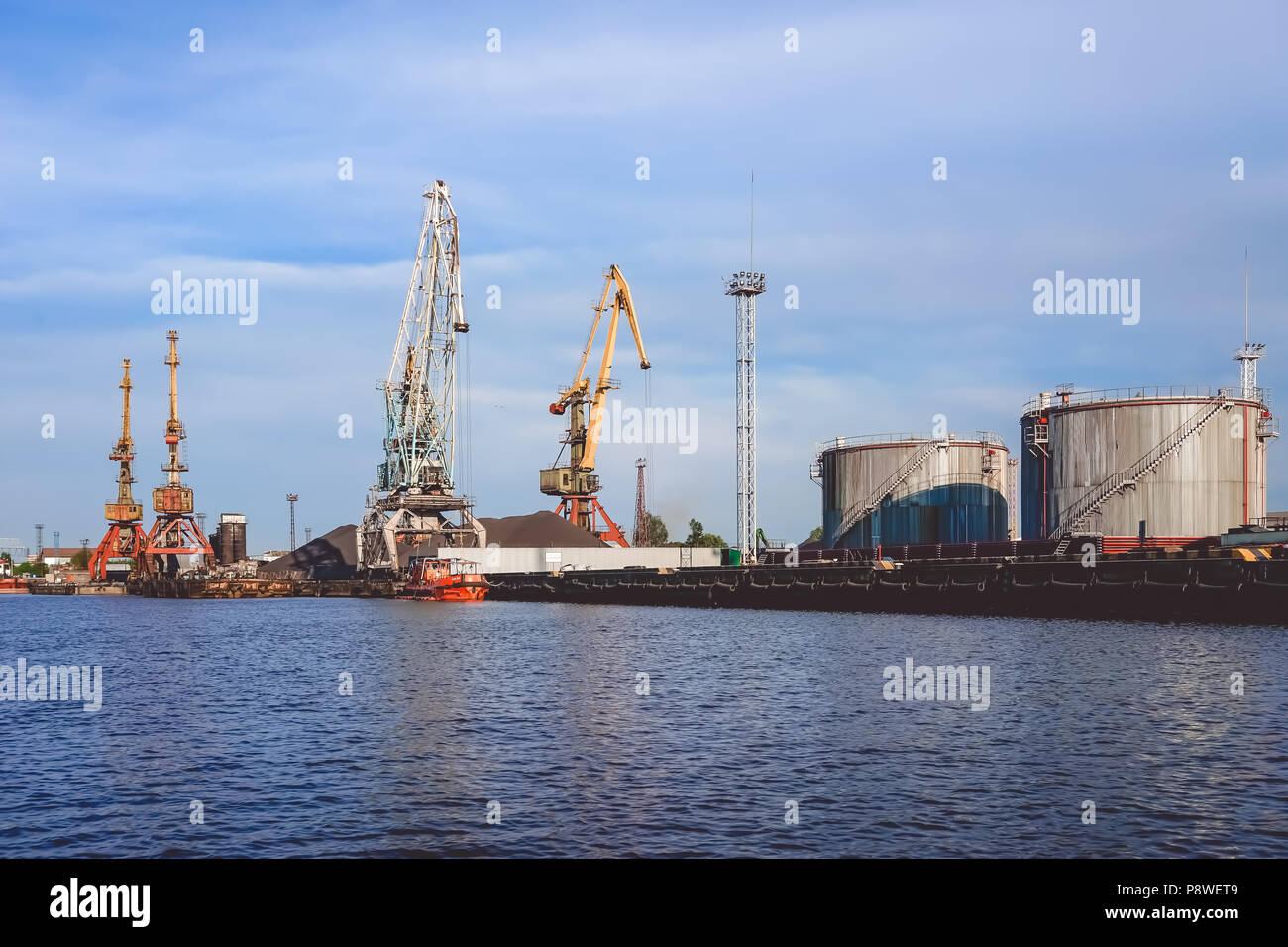 Kaliningrad , Russia-may 11, 2016: Port of a large Russian city with ...