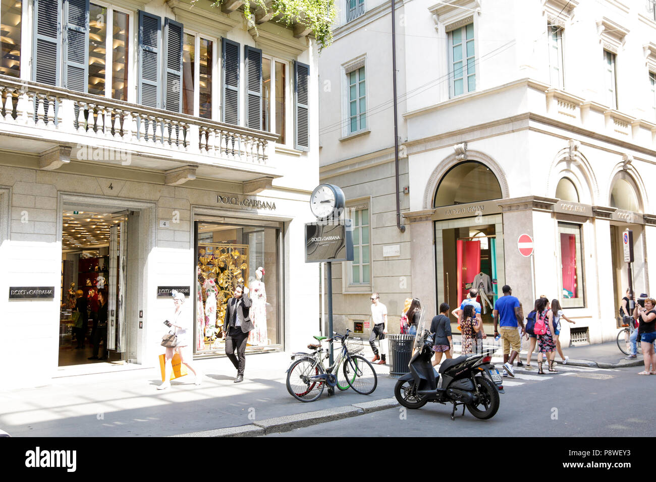 Via Montenapoleone Milano Luxury Shopping Street With Most Famous via-montenapoleone-milano-luxury-shopping-street-with-most-famous