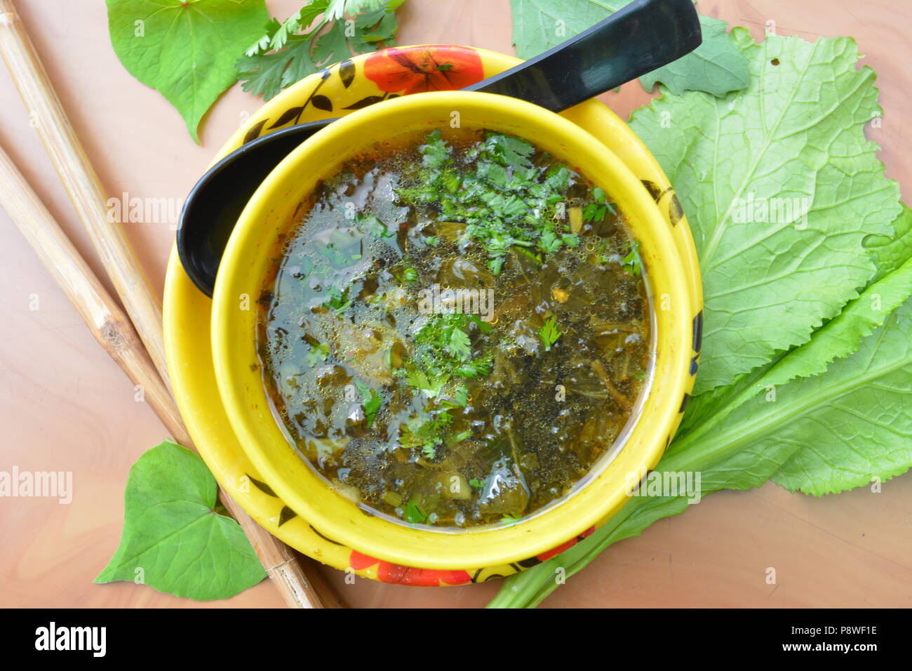 Gundruk soup hi-res stock photography and images - Alamy