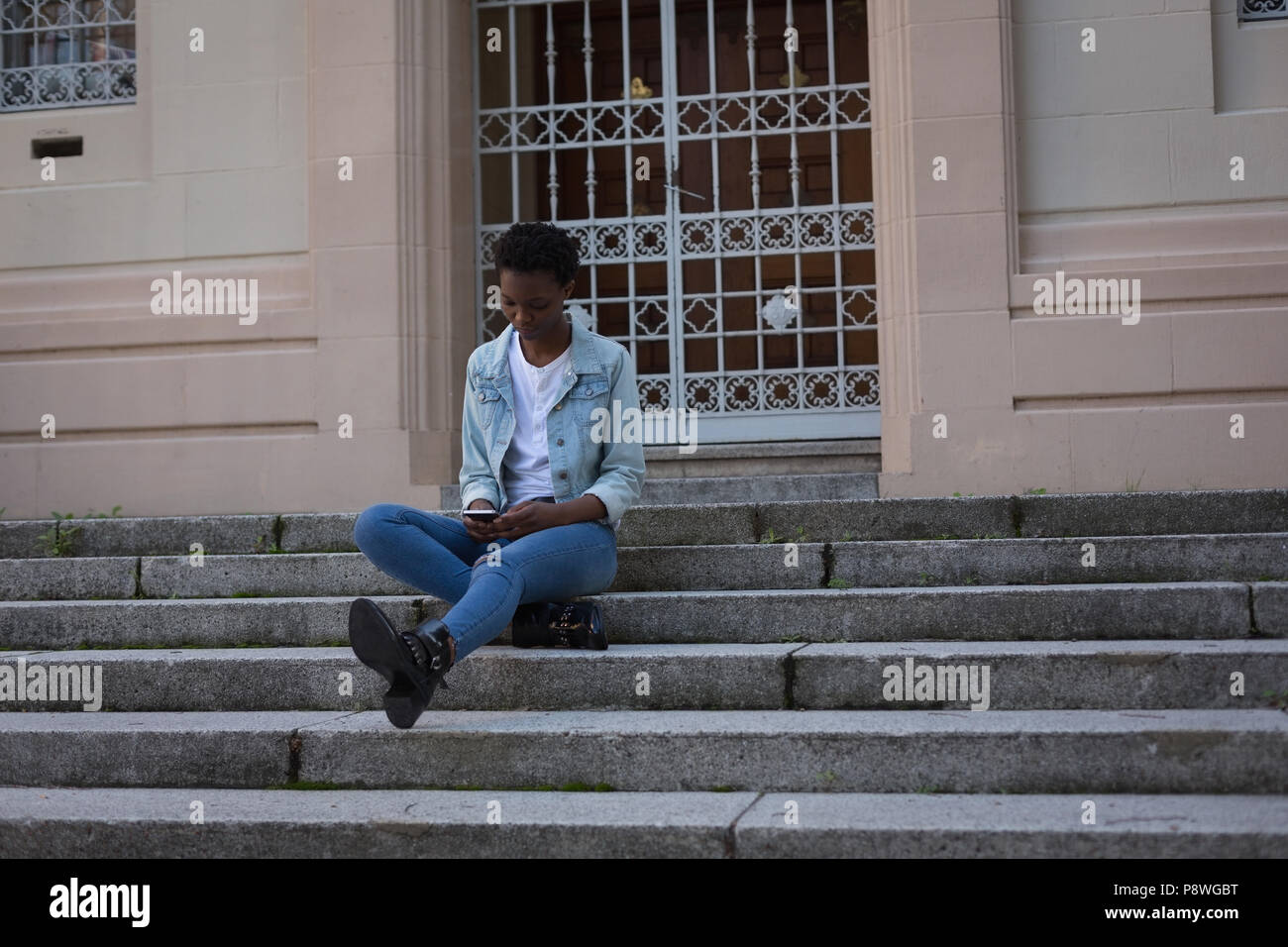 Mobile steps hi-res stock photography and images - Alamy