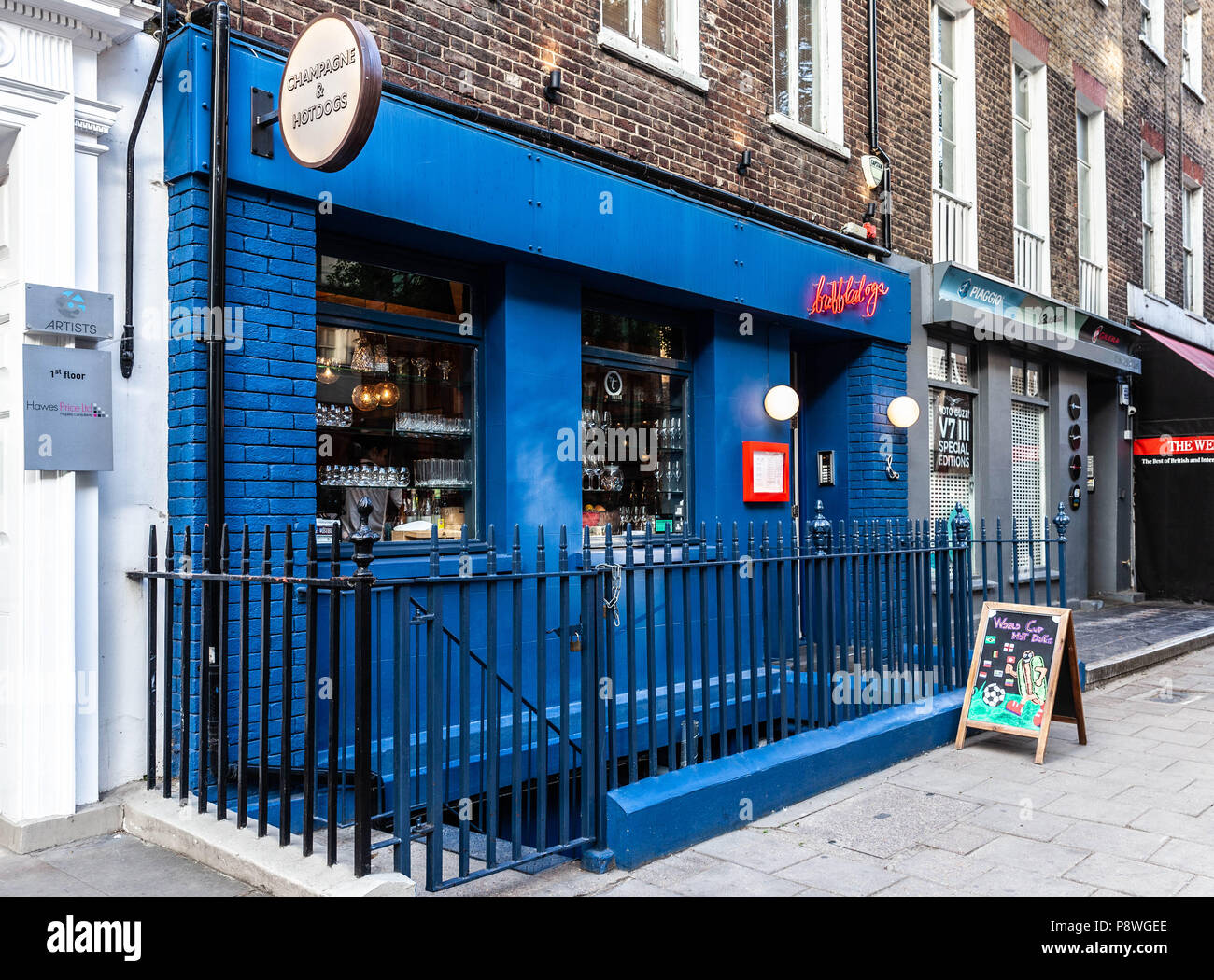 Colourful bar front facade, London, England, UK Stock Photo - Alamy
