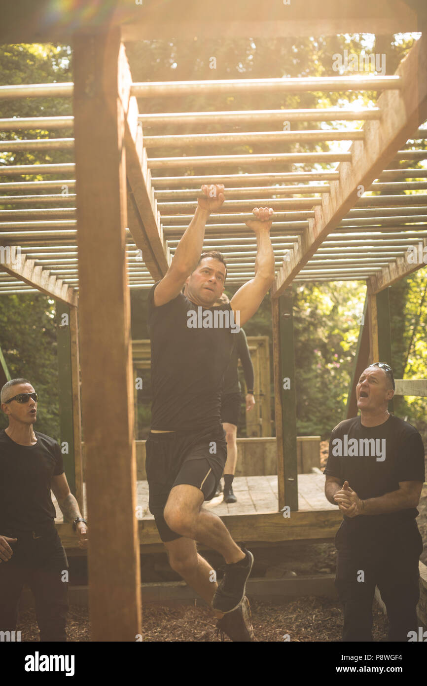Wooden monkey bars hi-res stock photography and images - Alamy