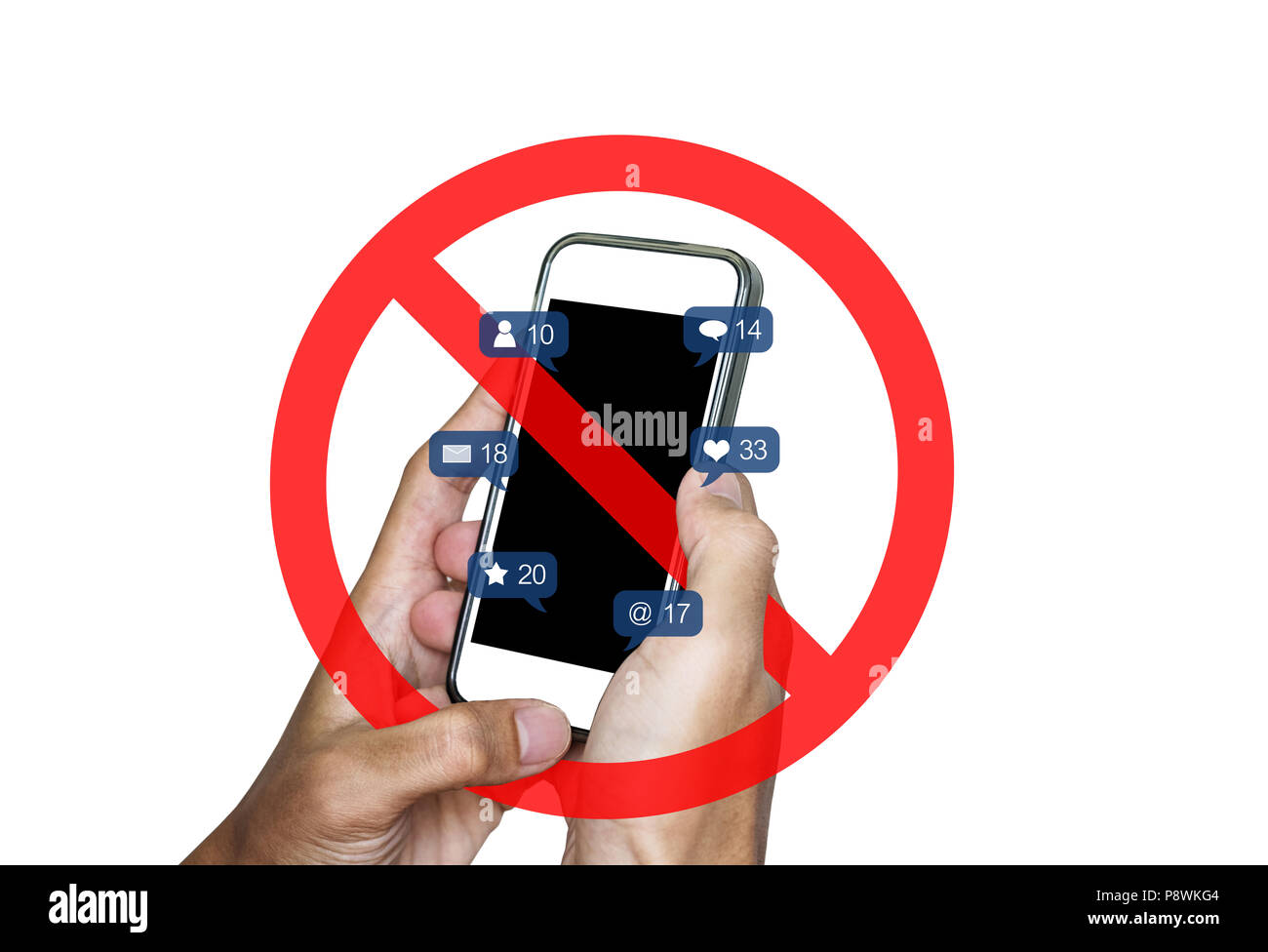 Mobile phone warning sign hi-res stock photography and images - Alamy