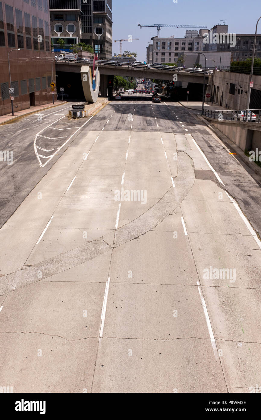 West 4th Street From South Hope Street, Downtown Los Angeles ...