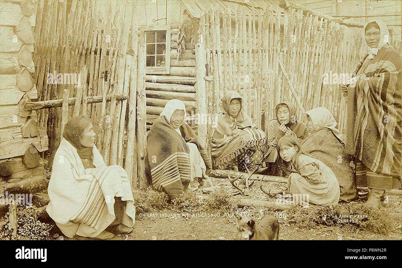 . 79 Chilcat Indian women, Killisnoo, Alaska, ca 1894 (LAROCHE 76 Stock ...