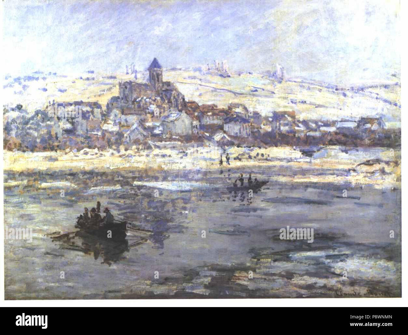 . 82 Monet - Vetheuil im Winter Stock Photo - Alamy