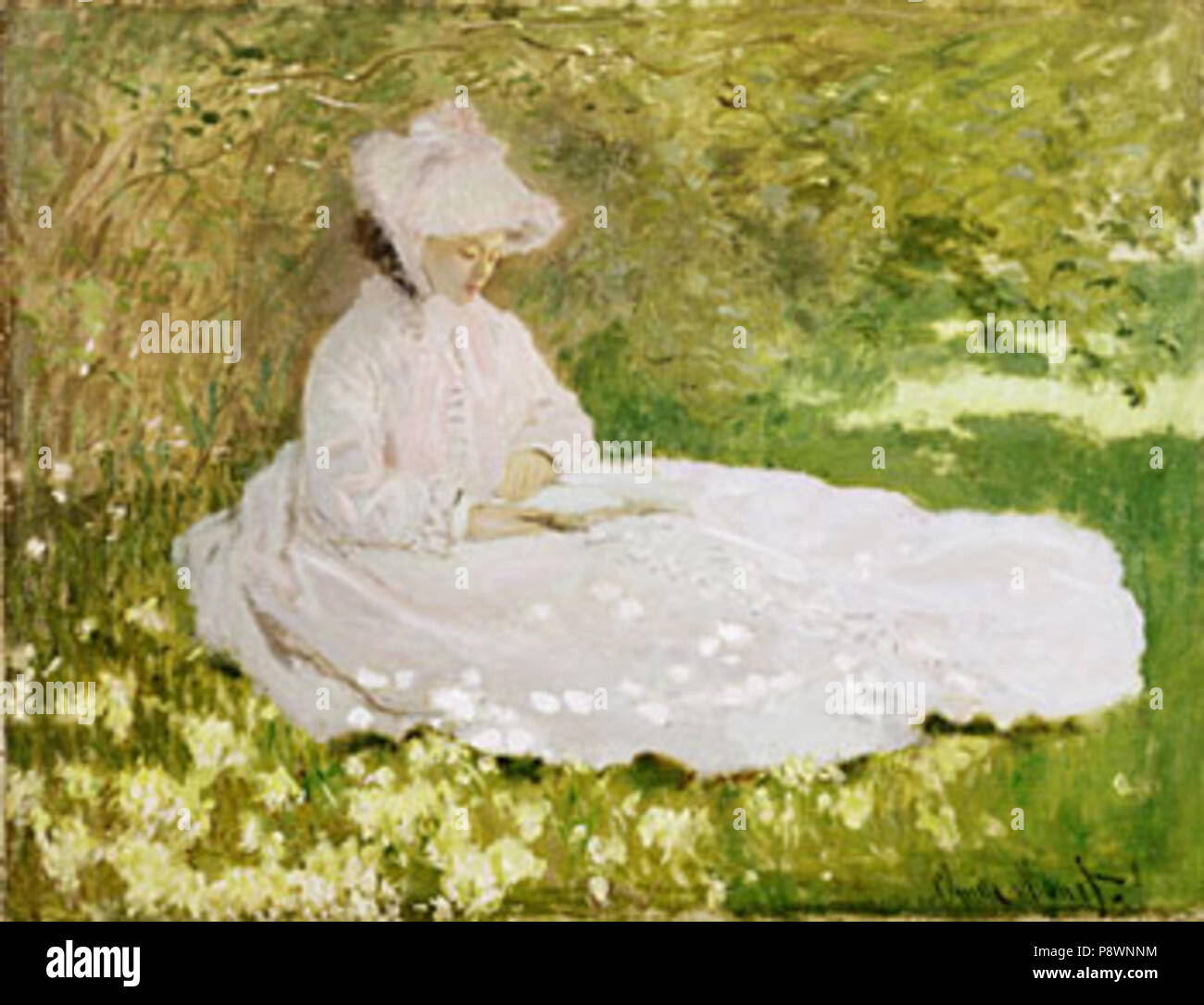 Claude monet painting flowers hi-res stock photography and images - Alamy