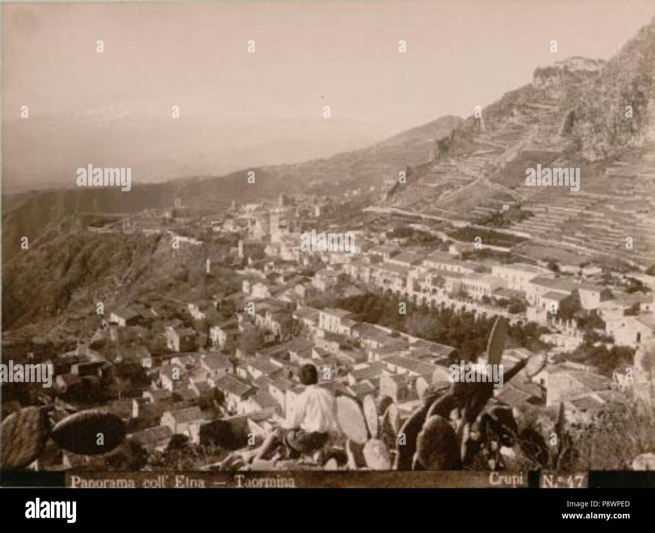 . 85 Crupi, Giovanni (1849-1925) - n. 0047 - Panorama coll'Etna ...