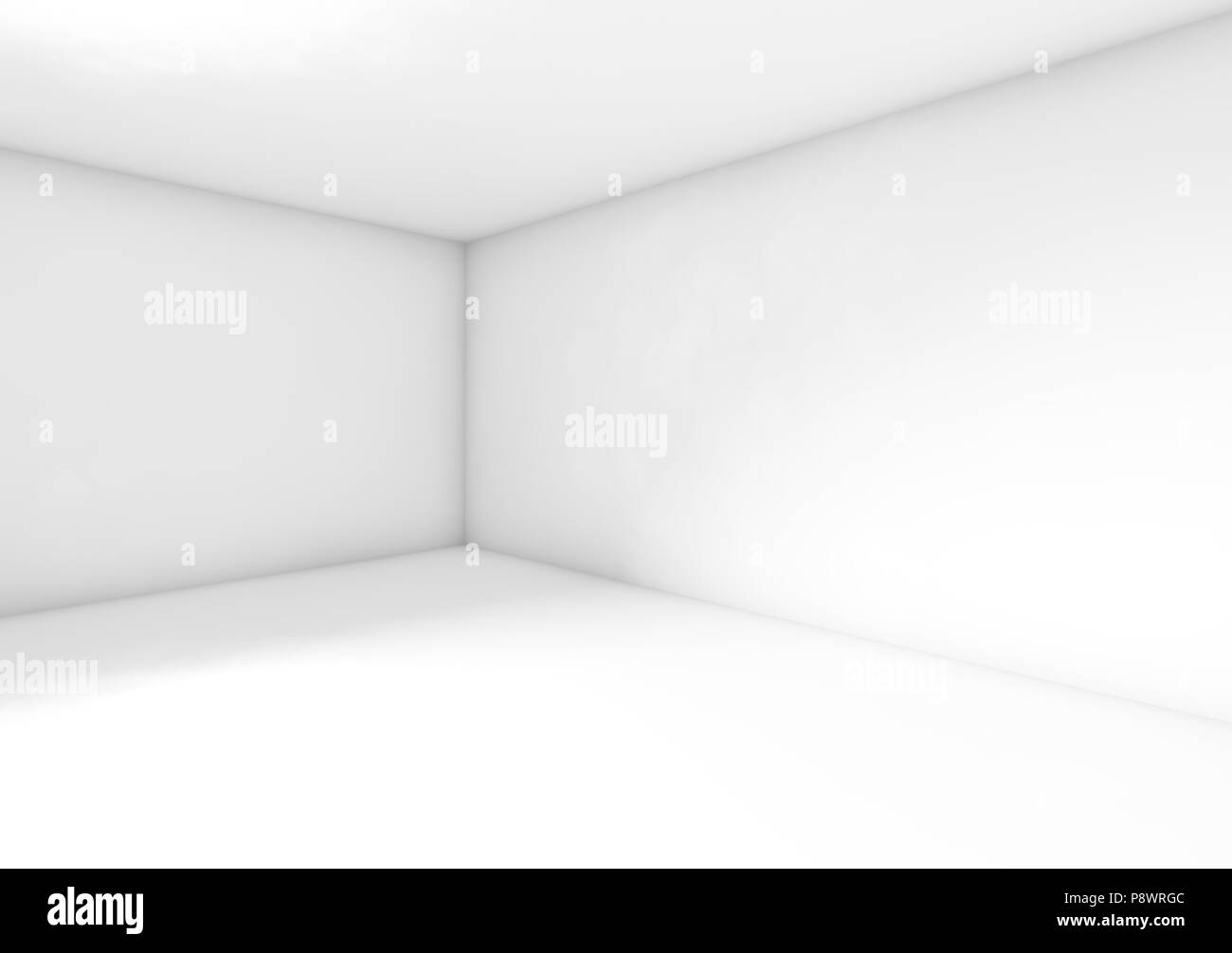 Abstract white empty interior background, 3d render illustration Stock ...