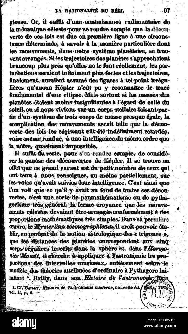 . 101 De l'explication dans les sciences I, 111 Stock Photo - Alamy