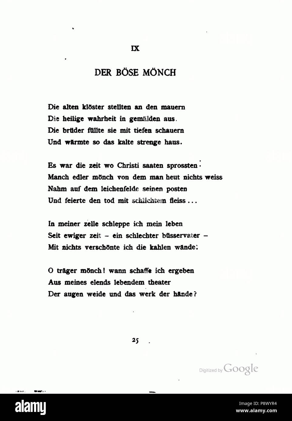 Blumen des bösen hi-res stock photography and images - Alamy