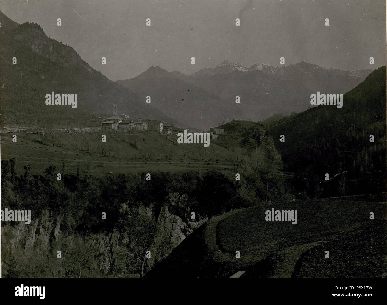 . 69 Breguzzo mit der Brentagruppe. (27-II. 1918.) (BildID 15514530 ...