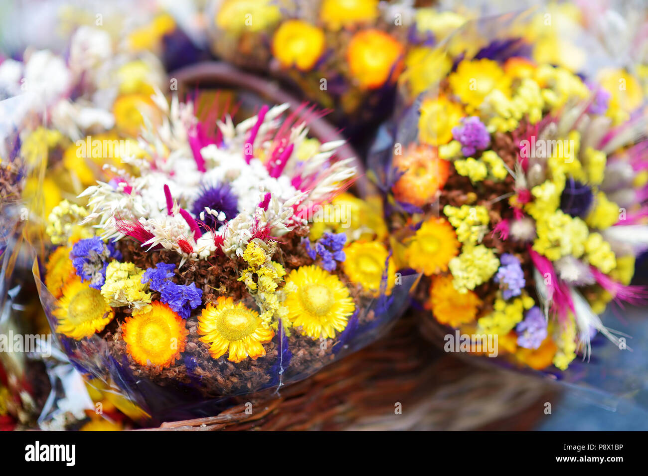 Traditional Lithuanian Easter palm known as verbos sold on spring ...