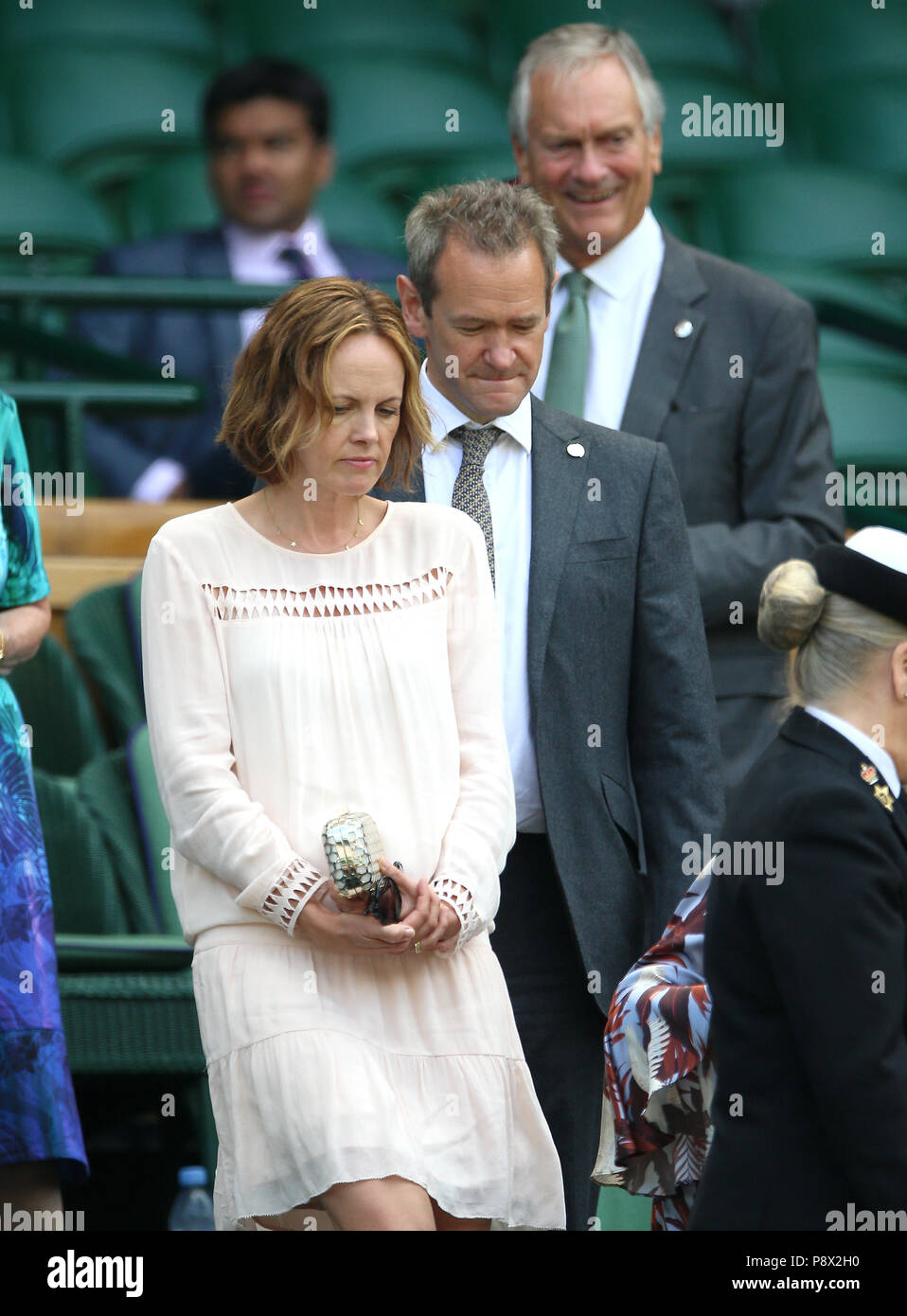 Alexander and Hannah Armstrong in the royal box on centre court on day ...