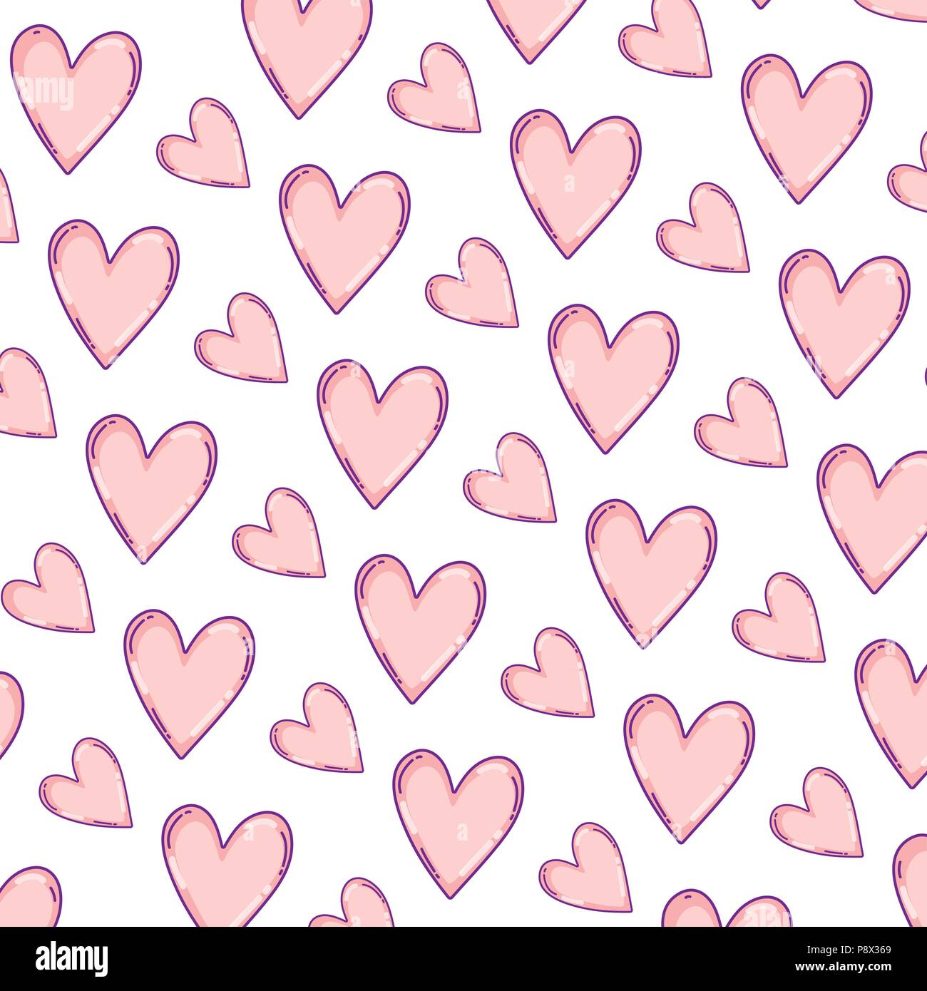 nice heart symbol background style vector illustration Stock Vector ...