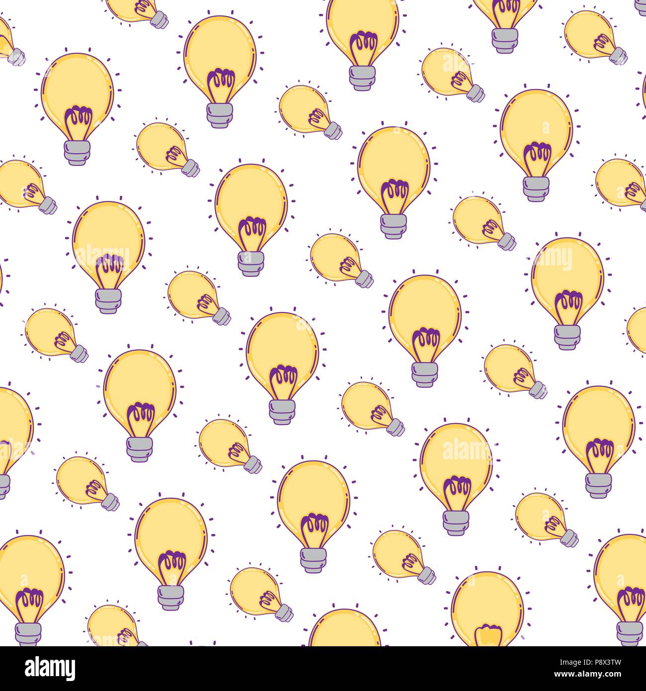 electric bulb power energy background vector illustration Stock Vector ...