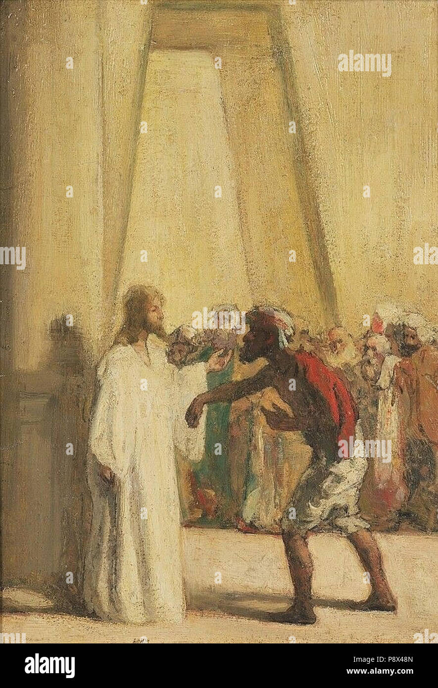 . 64 Max Bohm - Christ in the Temple Stock Photo - Alamy
