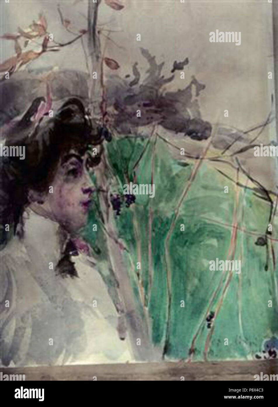 Female profile art hi-res stock photography and images - Alamy