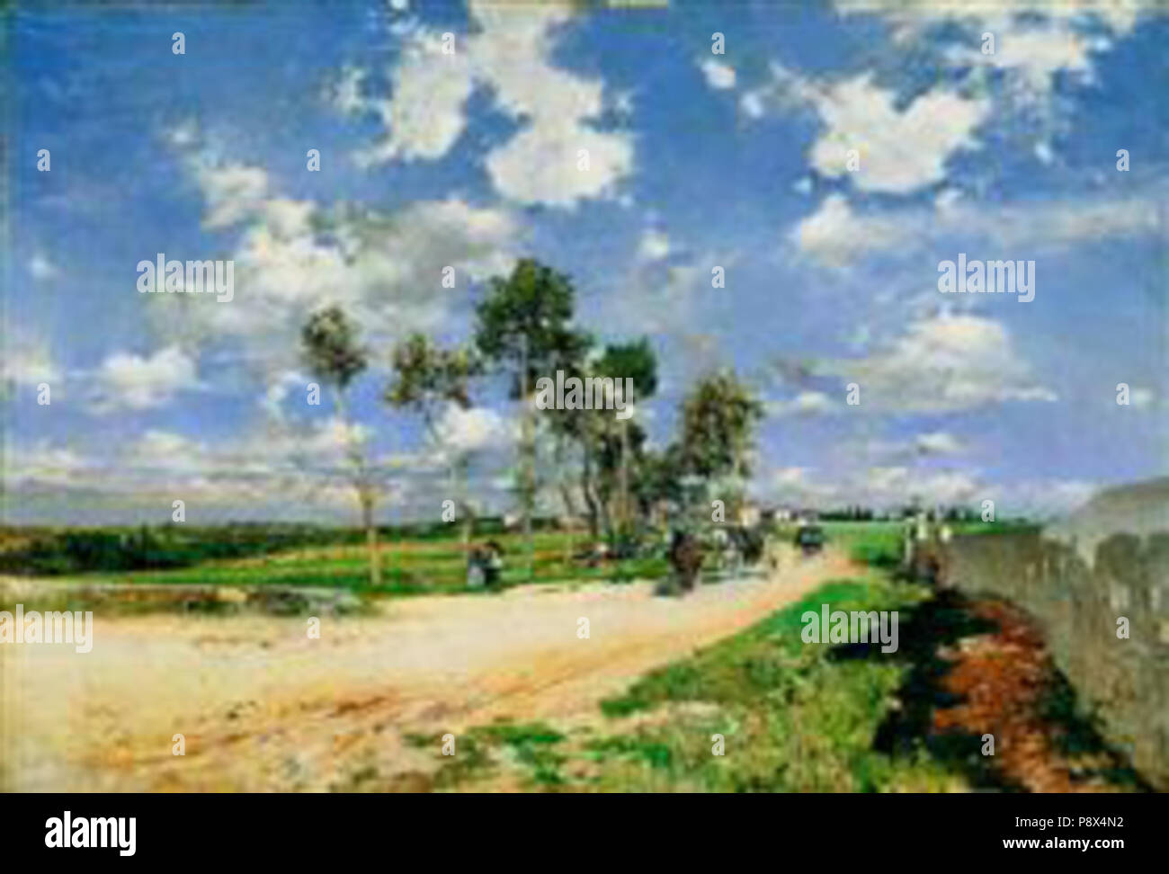 . 65 Boldini - the-great-road-in-the-villas-combes-1873 Stock Photo - Alamy