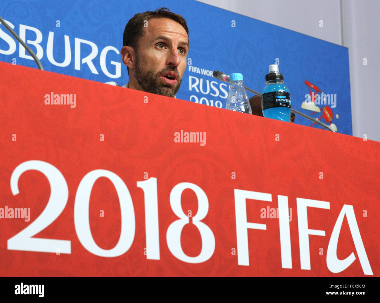 England manager Gareth Southgate during the press conference at Saint ...
