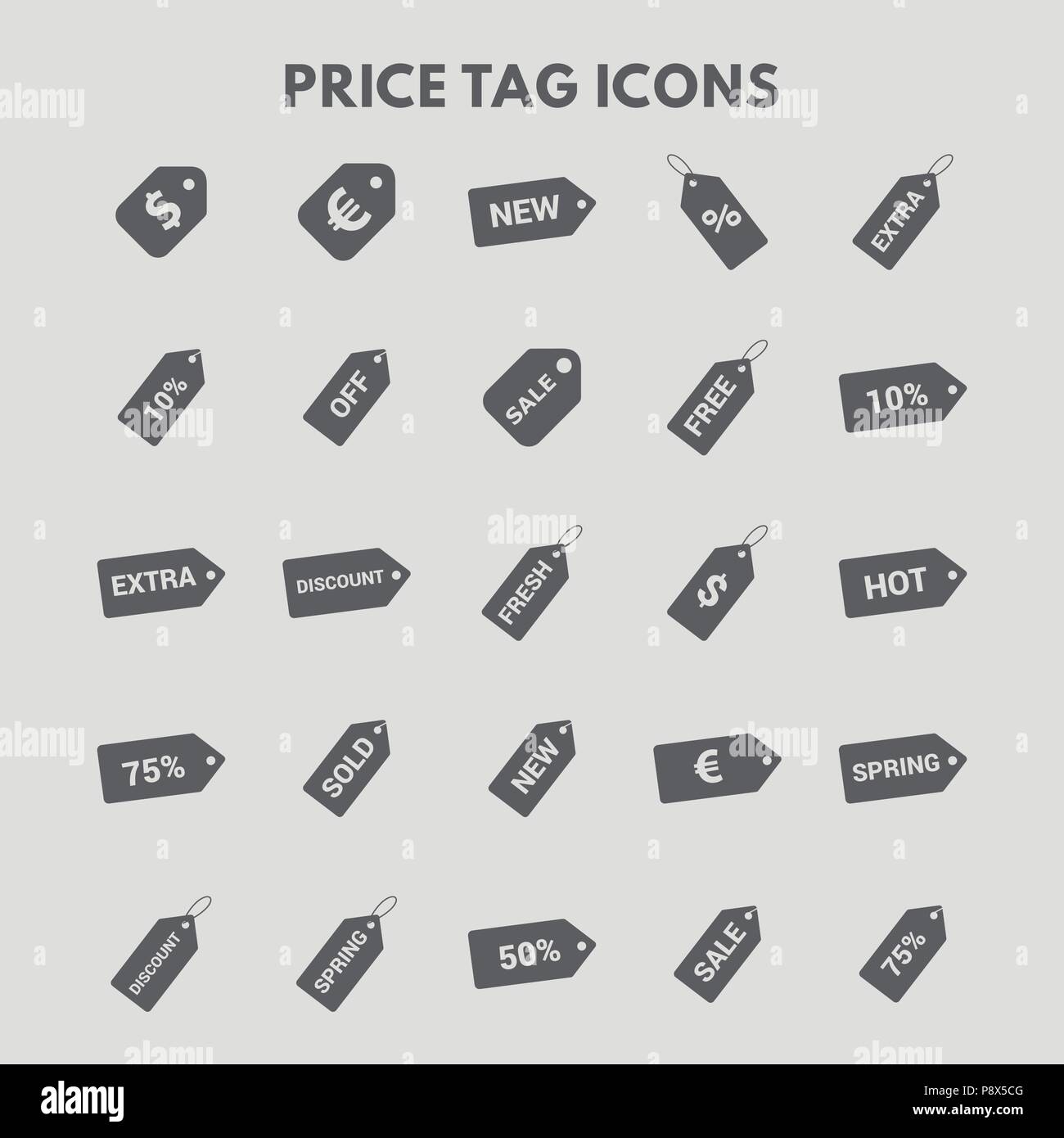 Price Tag Icons. For web design and application interface, also useful ...