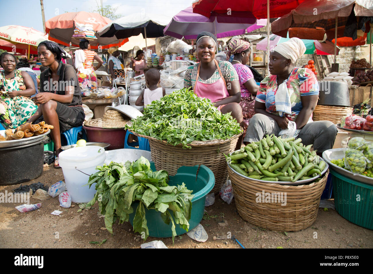 Rural Market In West Africa Stock Photos & Rural Market In West Africa ...