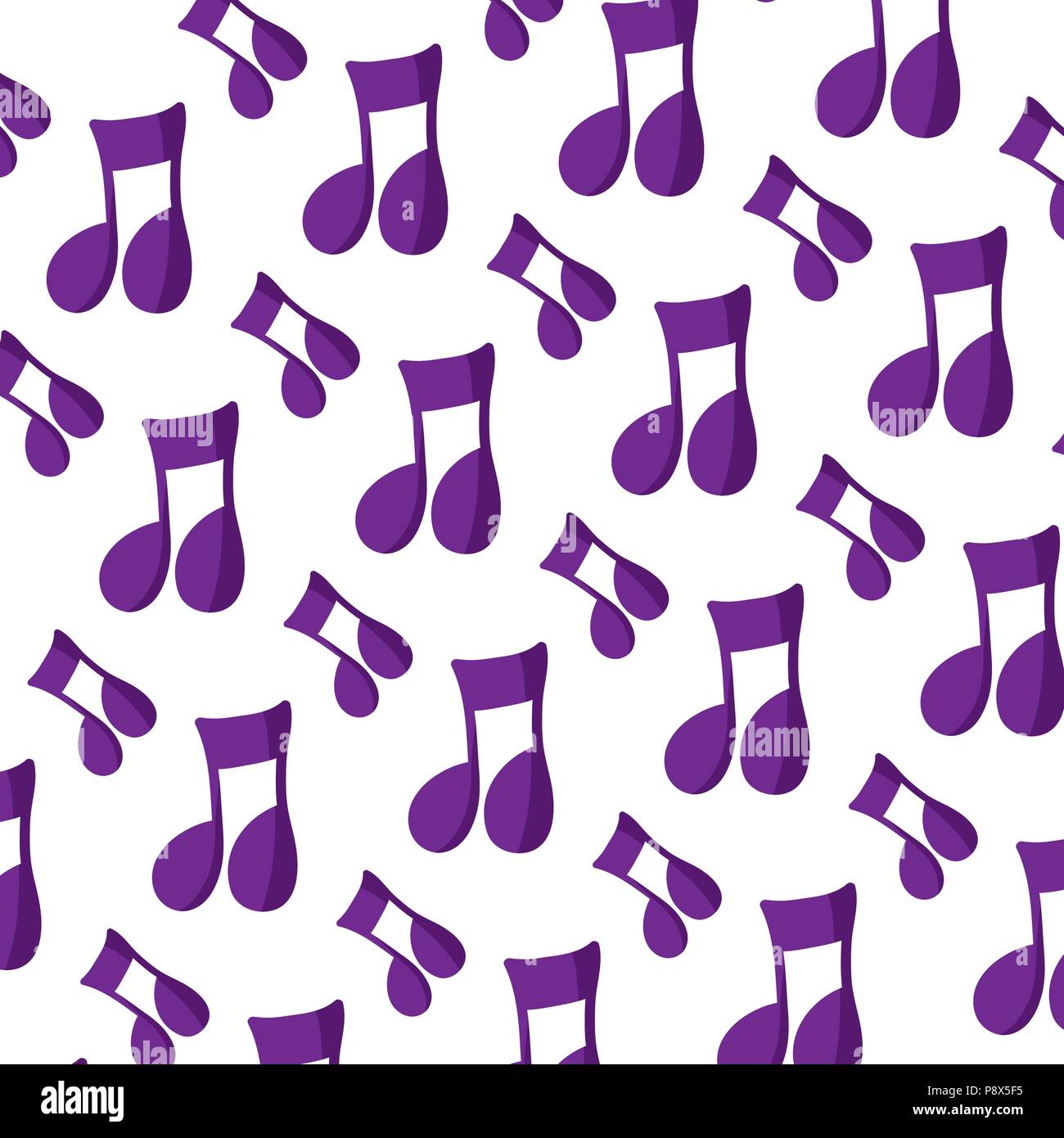musical beam notes sign background vector illustration Stock Vector ...