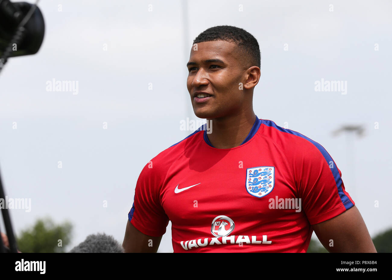 England's Ellery Balcombe during the England U-19 training session at ...