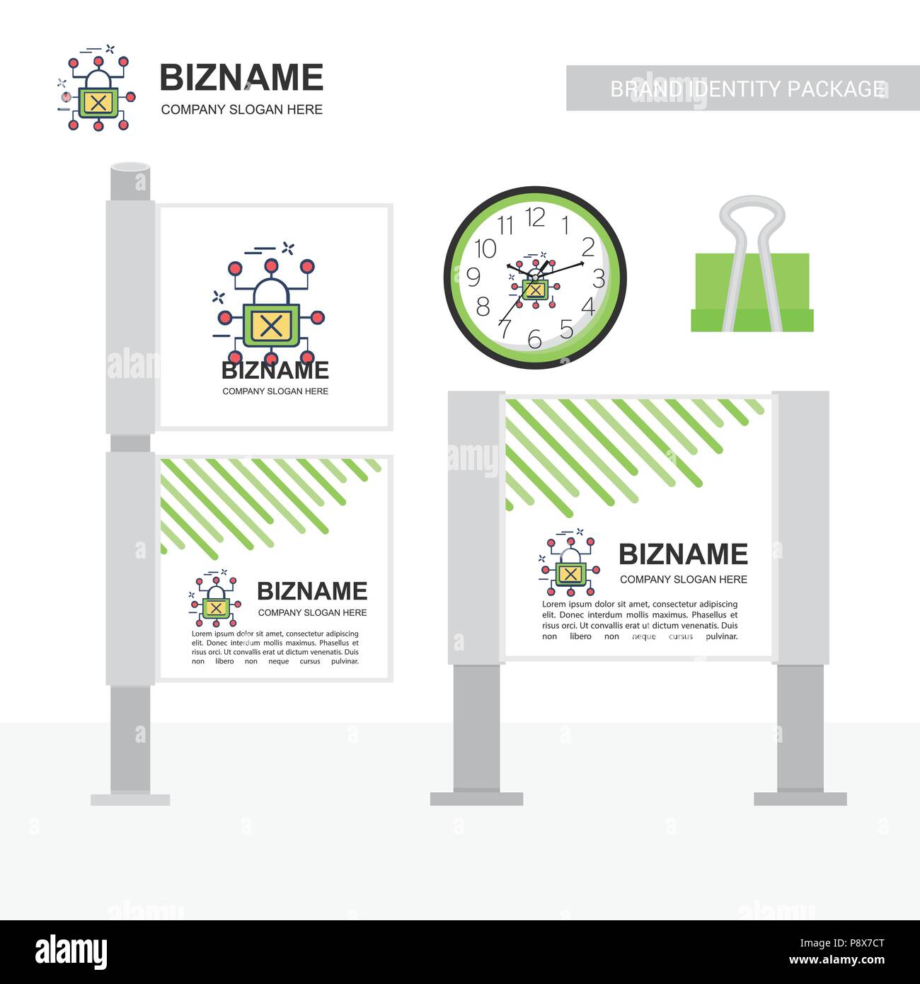 Company Ads banner design with company logo vector. For web design and ...