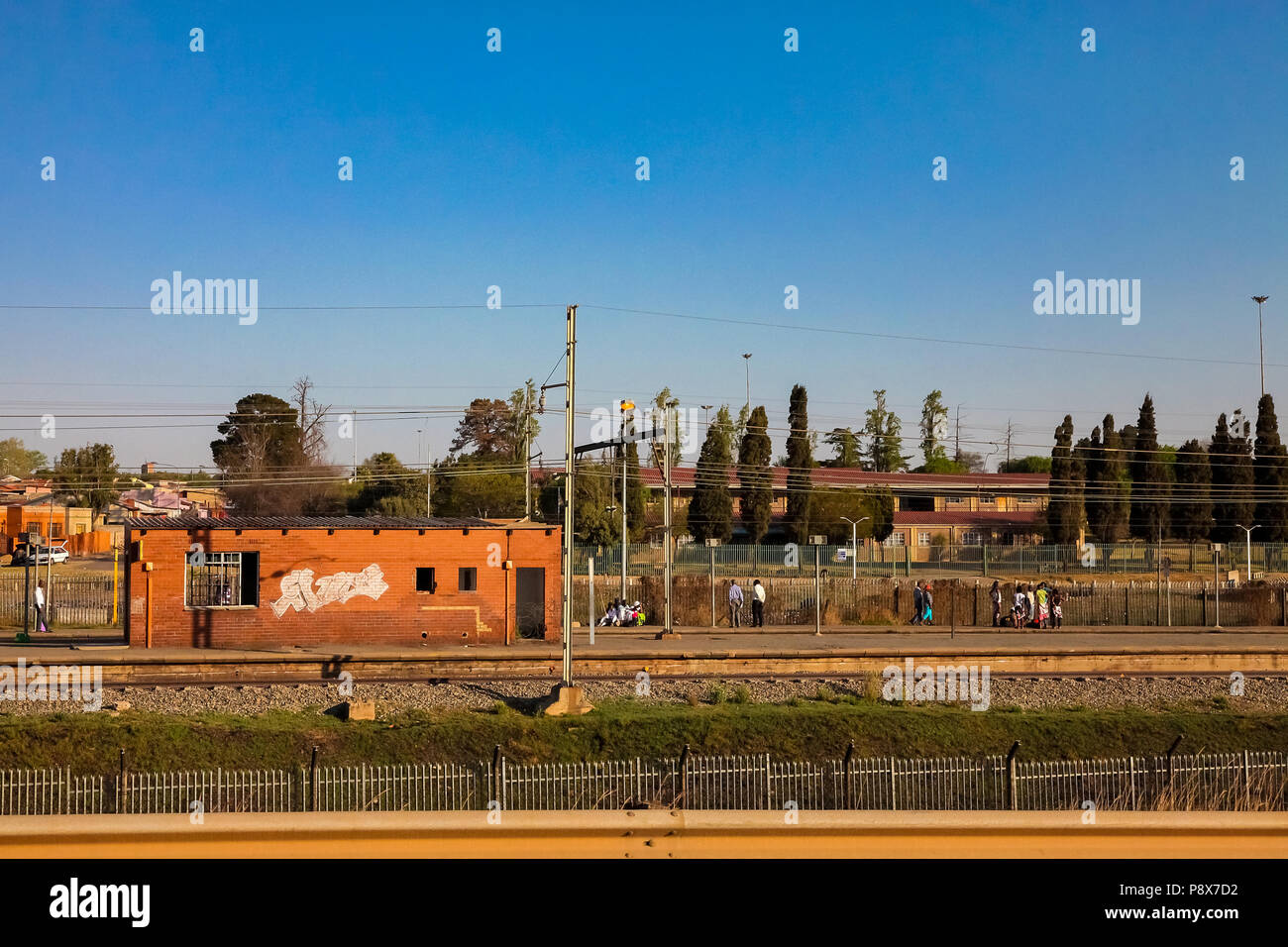 Johannesburg, South Africa, September 11, 2011, Public commuter rail ...