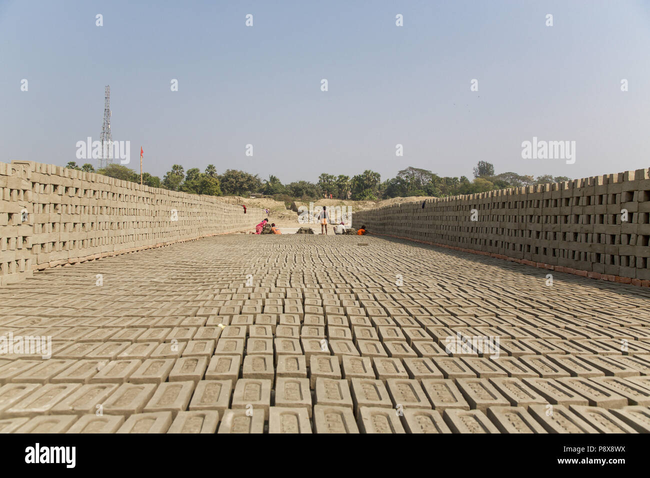 Brick fields in Kolkata, India Stock Photo - Alamy