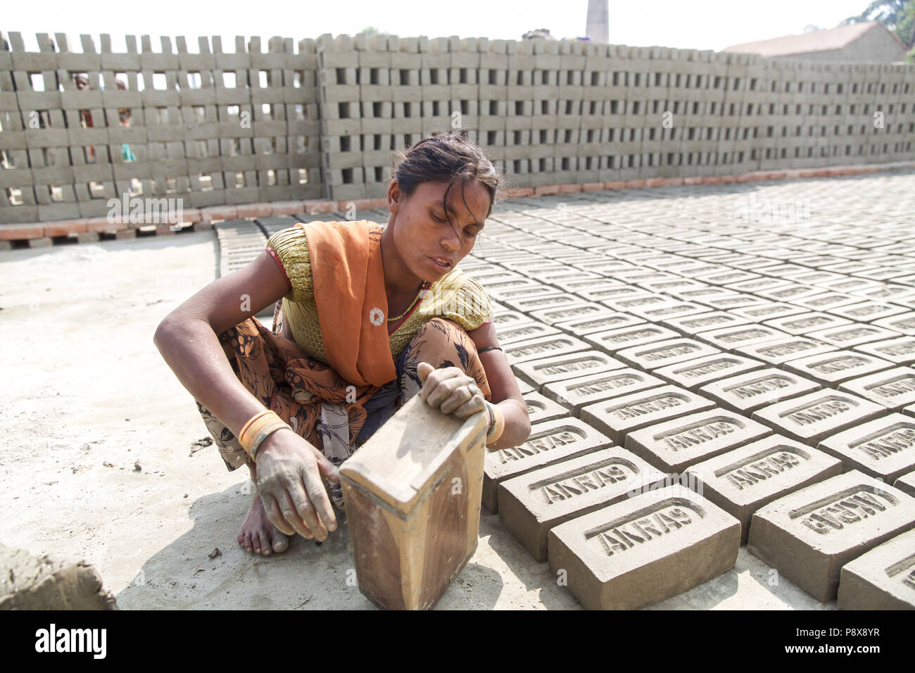 Brick fields in Kolkata, India Stock Photo - Alamy